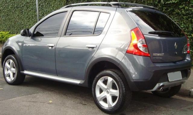 RENAULT RENALT SANDERO STEPWAY 16V HI-FLEX 1.6 16V HI-FLEX AZUL 2008 Flex