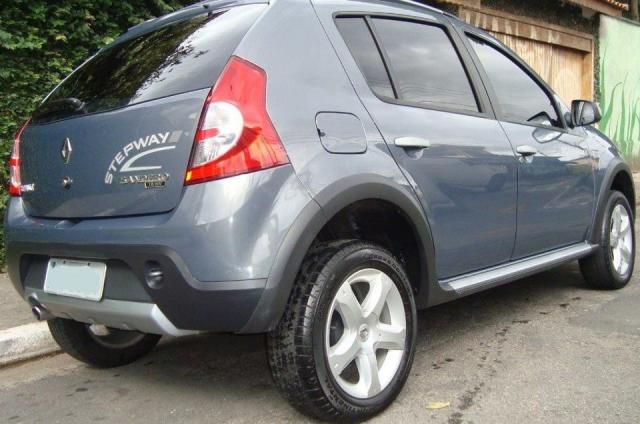 RENAULT RENALT SANDERO STEPWAY 16V HI-FLEX 1.6 16V HI-FLEX AZUL 2008 Flex
